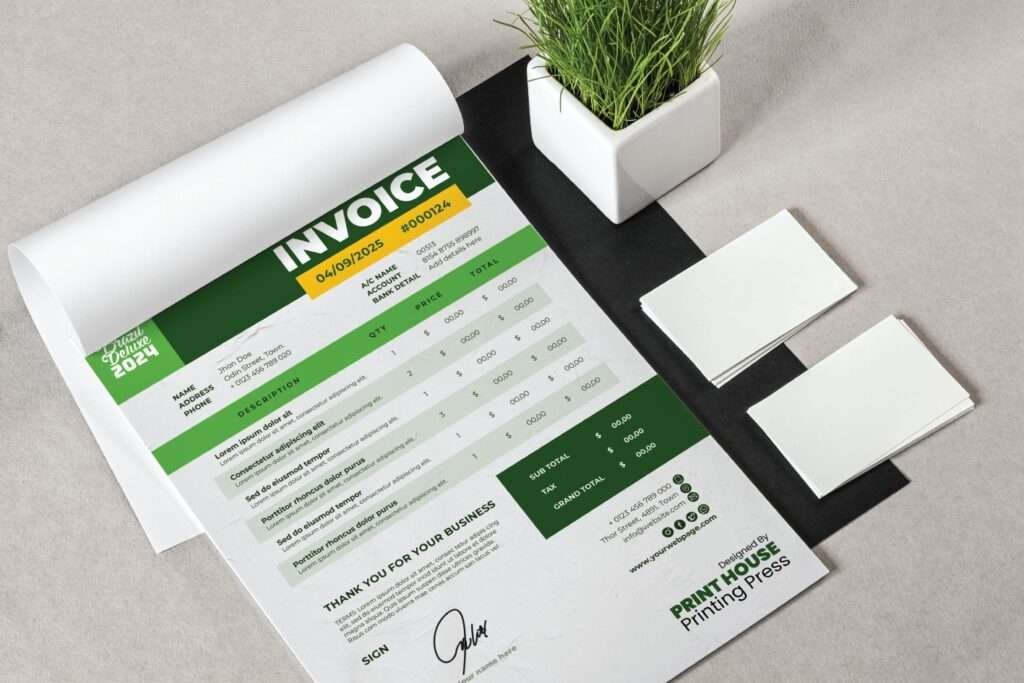 Business Invoice Book - Print House Printing Press